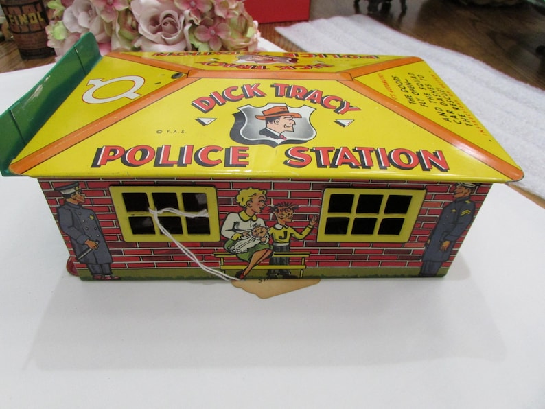 Vintage Marx Dick Tracy Police Station Complete With Squad Car - Etsy