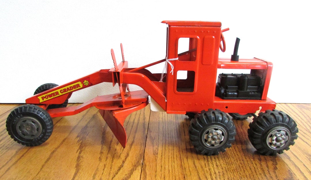 Vintage 1950s Orange Marx Power Grader Toy Tractor - Etsy