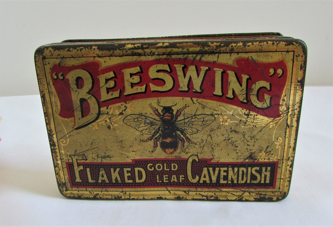 Vintage "beeswing" Flaked Gold Leaf Cavendish Smoking Tobacco Tin - Etsy