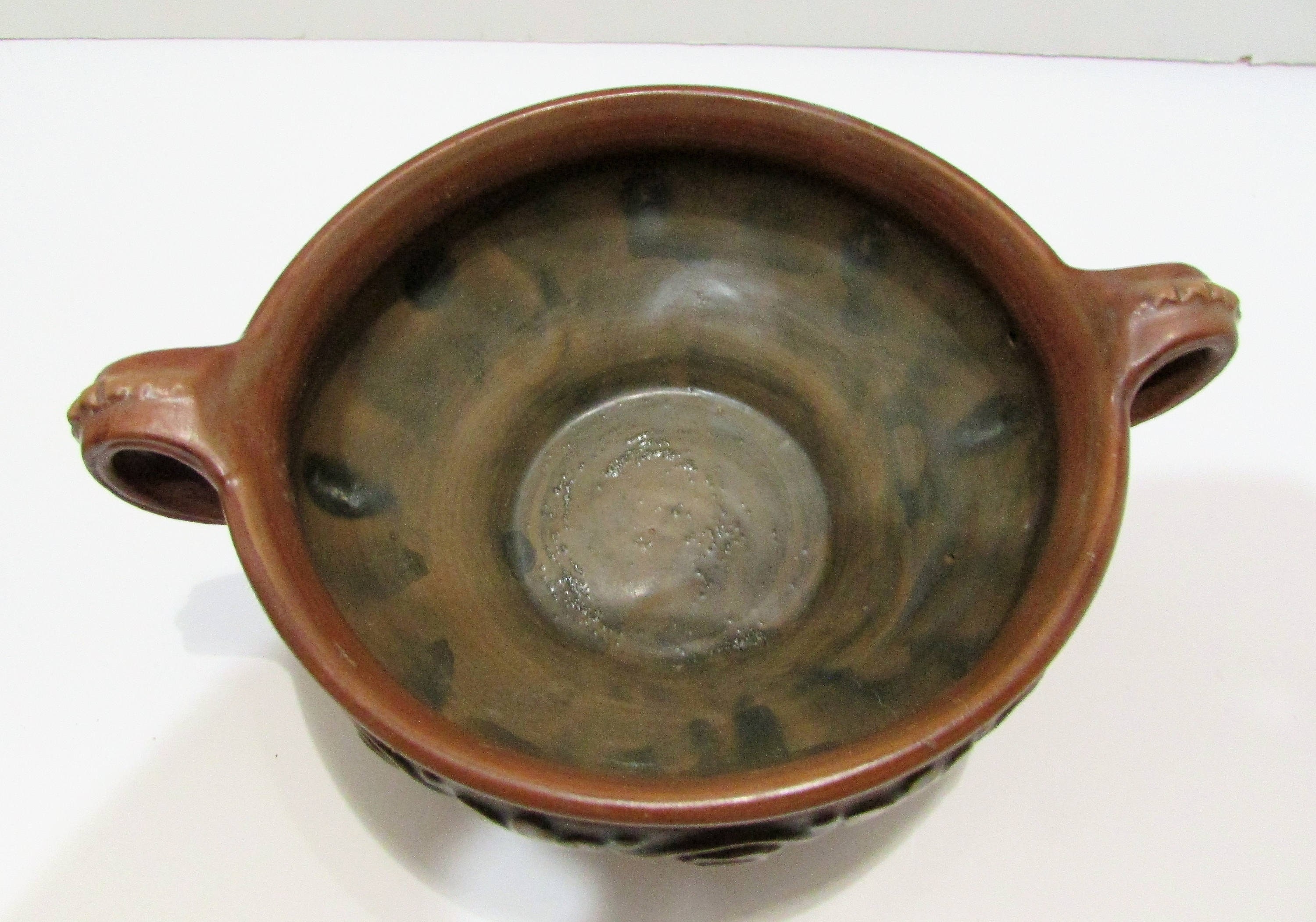 Vintage Weller Pottery Clarmont 6" With Handles Bowl - Etsy