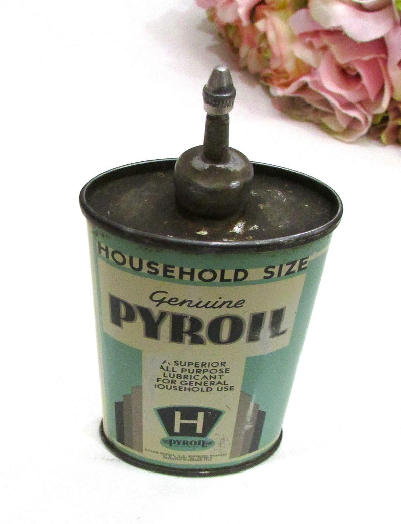 Vintage Pyroil Handy Oil Tin Can - Etsy
