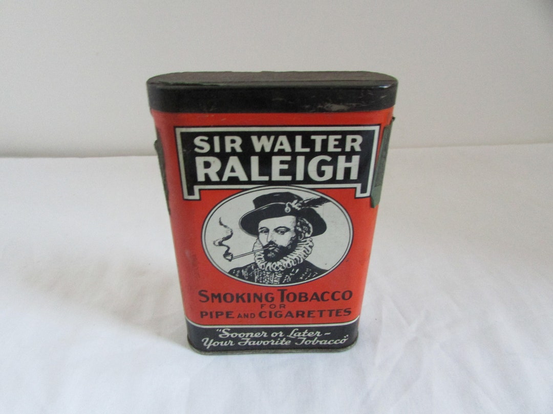 Vintage Sir Walter Raleigh Smoking Tobacco Tin - Etsy