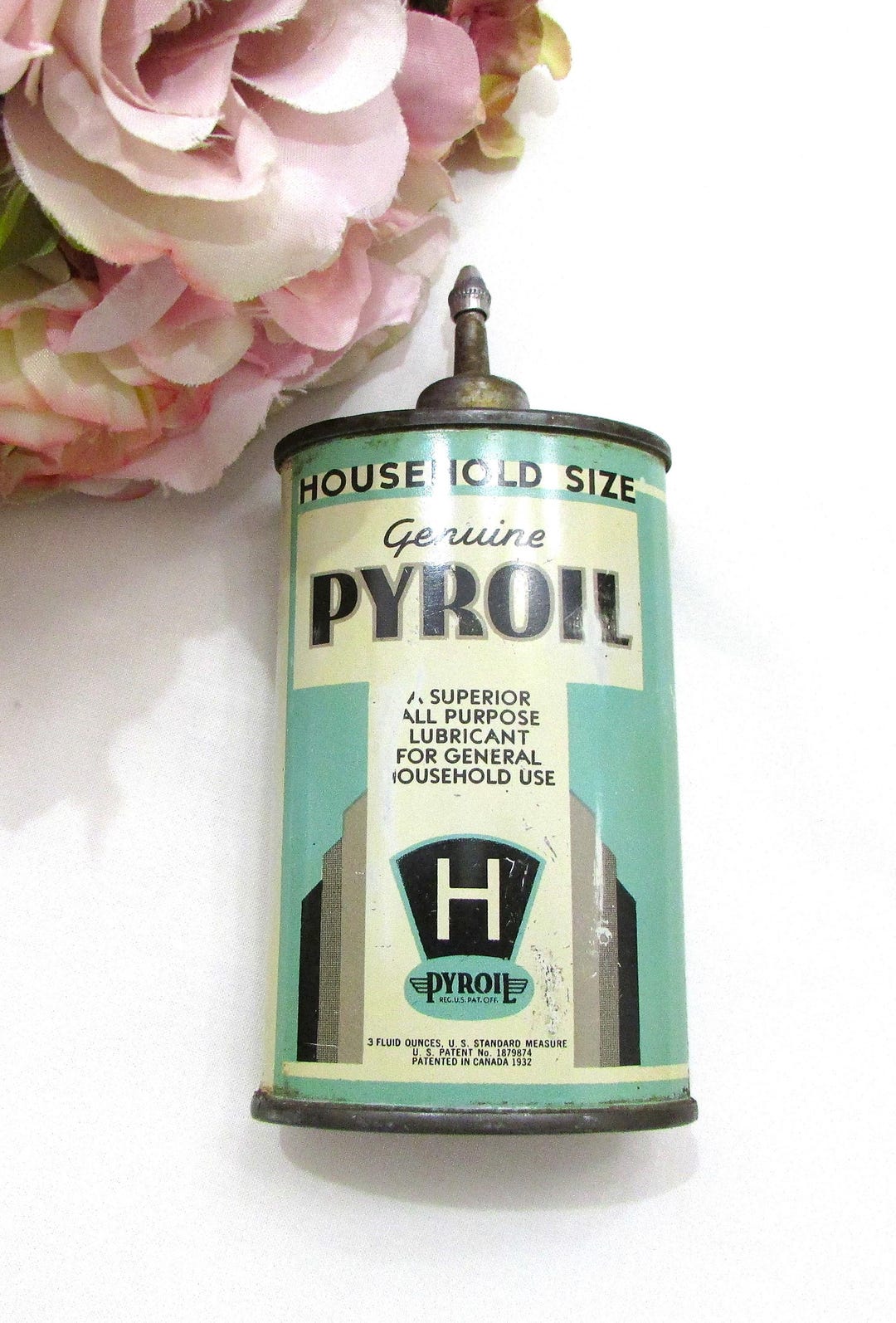 Vintage Pyroil Handy Oil Tin Can - Etsy