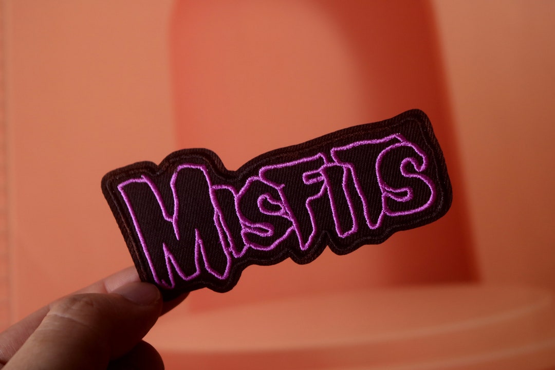 MISFITS Patch, Pink Patch, Band Patch, Iron on Patch, Embroidered Patch ...