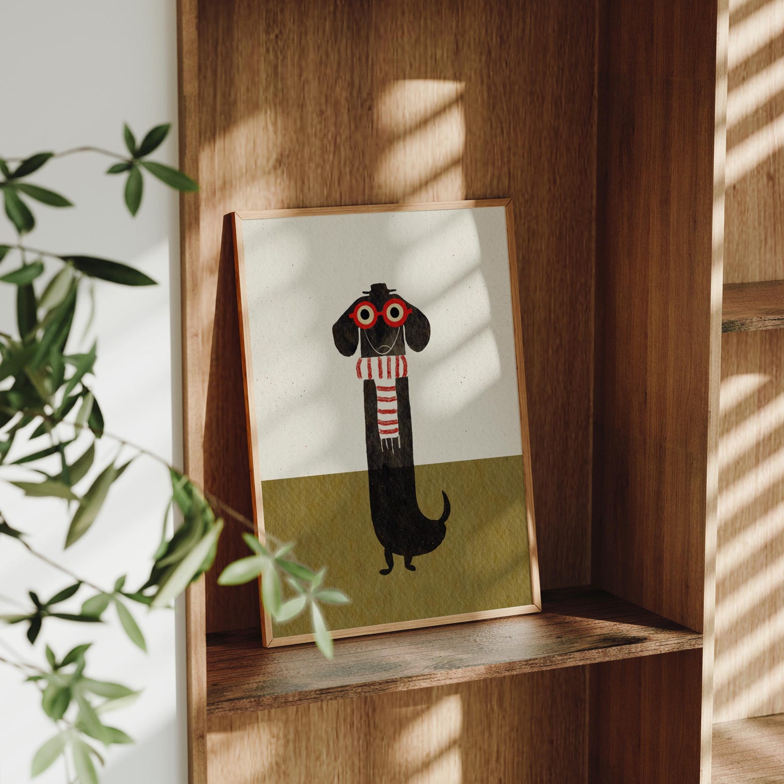 Whimsical Dachshund Art Print: Humorous Weiner Dog Illustration - Etsy