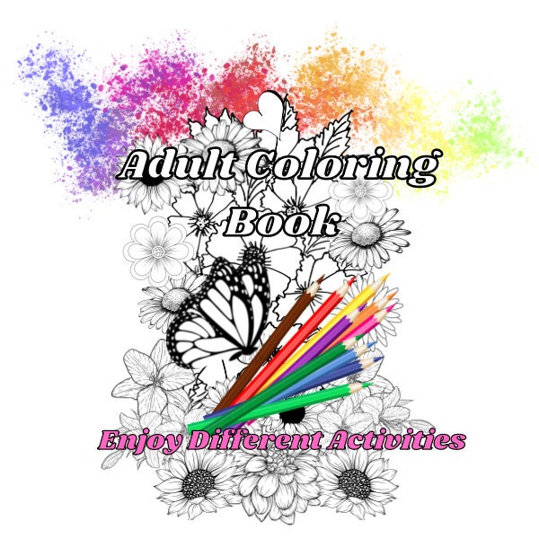 Diverse Designs: A Stunning Set of 5 Original Coloring Pages - Etsy