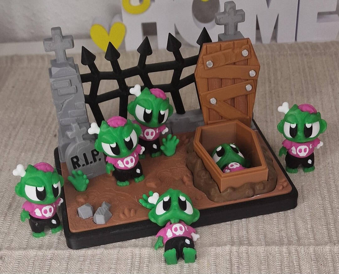 3 Creepy Zombie Boys in a Cemetery, Spooky, Funny, for Halloween Fans ...