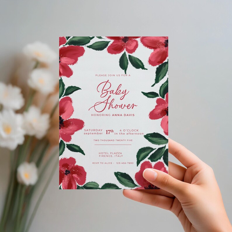 5x7 Card Mockup: Minimalist Invitation, PSD & Canva (digital Download ...
