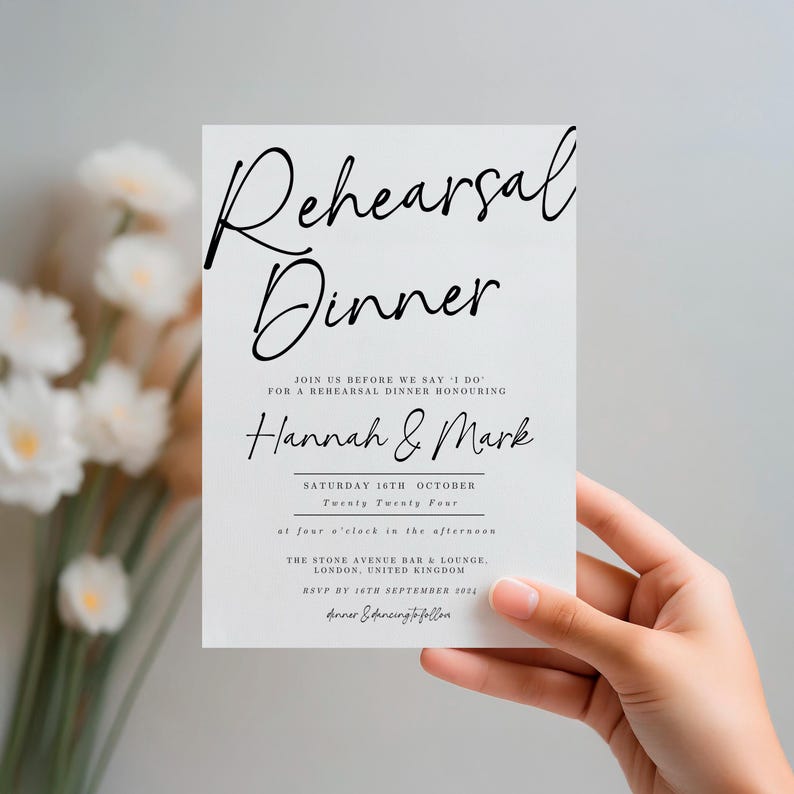 5x7 Card Mockup: Minimalist Invitation, PSD & Canva (digital Download ...