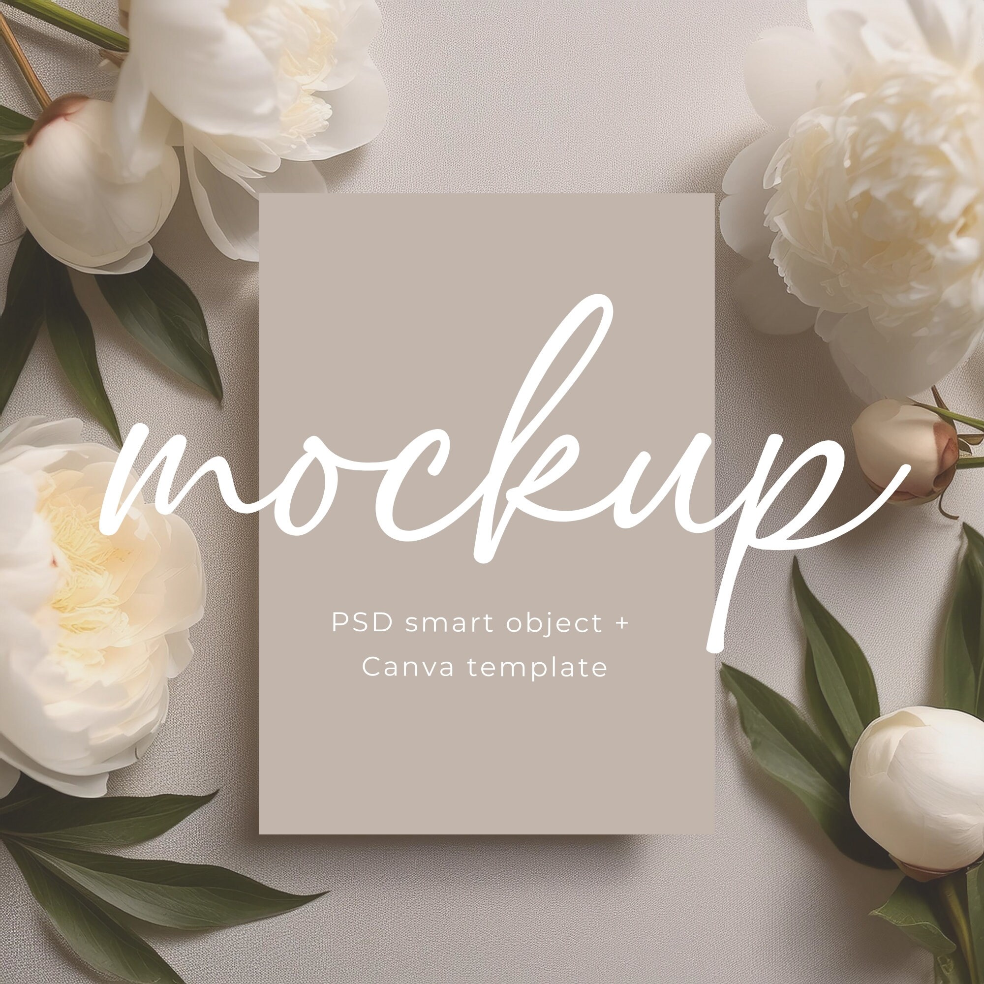 Minimalist 5x7 Greeting Card Mockup White Birthday Invitation Mock up ...
