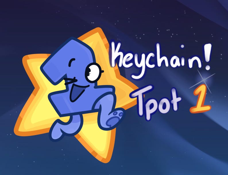 TPOT BFDI One Keychain - Etsy