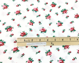 Rosebud fabric | Etsy