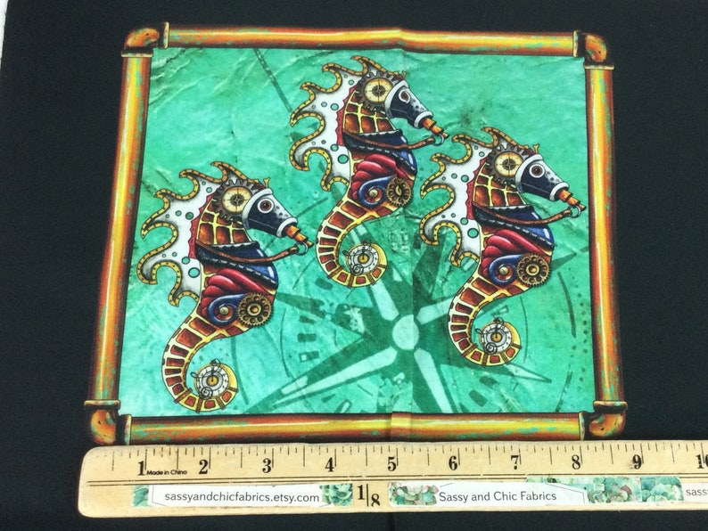 Aquatic Steampunk Picture Patch Panel 23by44 | Etsy