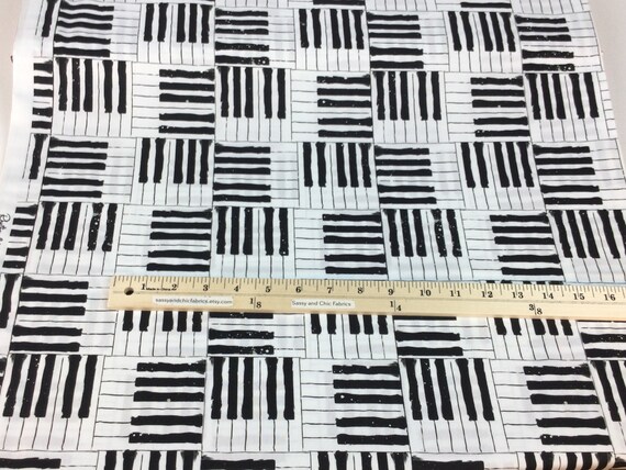 Music Piano Keys Fabric