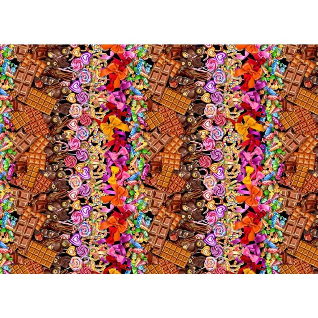 Candy Ombré Stripe Multi Brown Color, 100% Cotton Fabric ~ Sweet ...