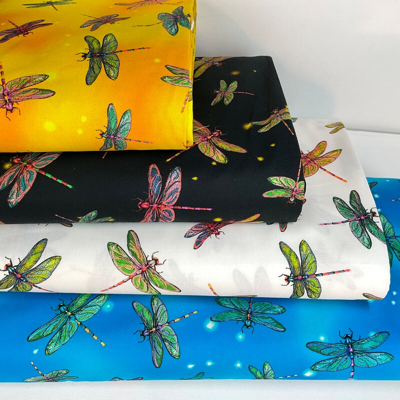Dragonfly Fabric - Etsy
