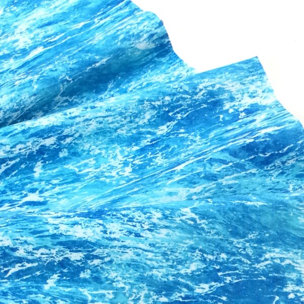 Ocean Blue Fabric - Etsy
