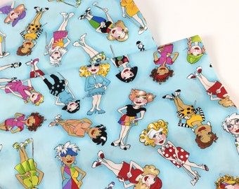 Golf Borders Stripe Sky Blue Fabric Golf Happy Collection by Loralie ...