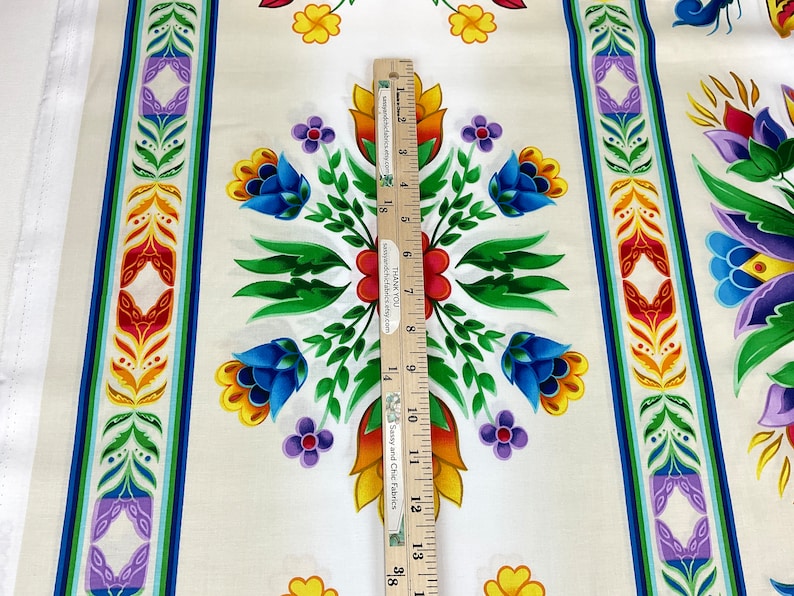 By 23” Panel, Regalia 4 Colors: Royal/cream/black/aqua 100% Cotton ...