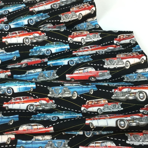 Classic Car Fabric - Etsy
