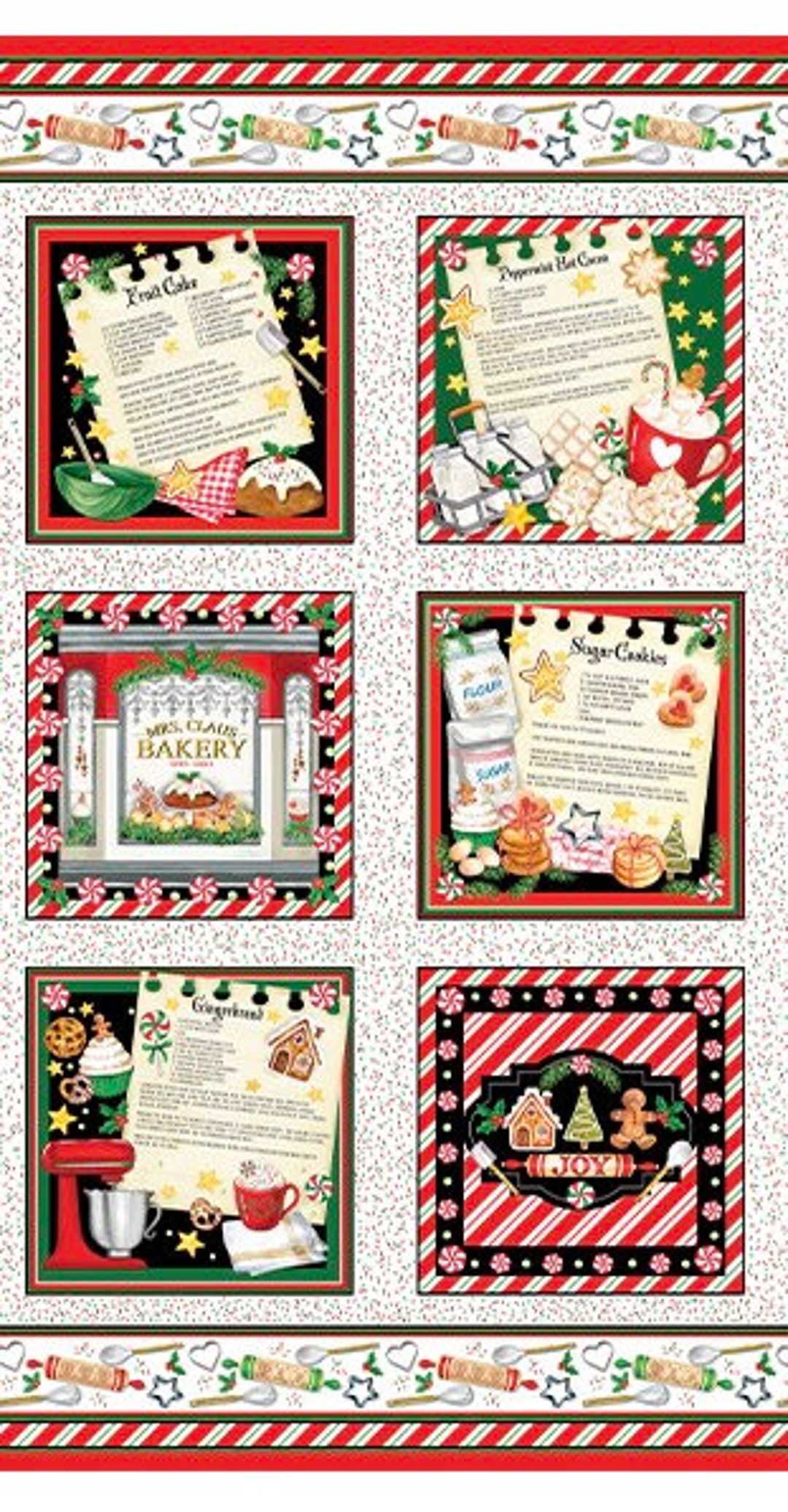 24" Sugar and Spice Box Panel 100% Cotton Fabric ~ Sugar and Spice ...