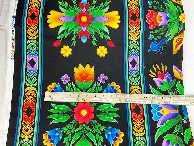 By 23” Panel, Regalia 4 Colors: Royal/cream/black/aqua 100% Cotton ...