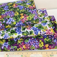 Beautiful 100% Cotton Fabric Vines and Grapes 32" Long X 44" Wide - Etsy