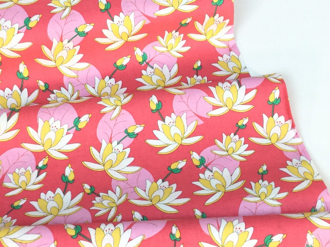BTY ~ Lake Gaston Coral Fabric ~ Goat Island Collection by Susan Emory ...
