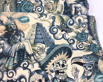 Contigo Aztec Warriors Black Color Nicole's Prints for | Etsy