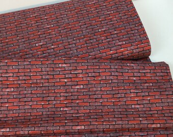 Brick Red Fabric | Etsy