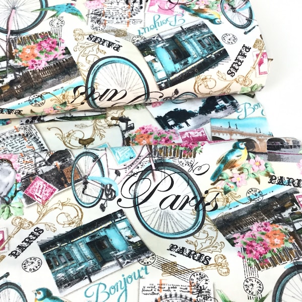 Paris Fabric - Etsy