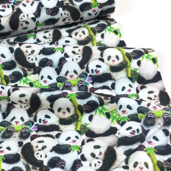 Panda Fabric - Etsy