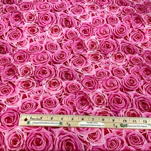 Packed Roses Fuchsia Color, 100% Cotton Fabric ~ Bellerose Collection ...