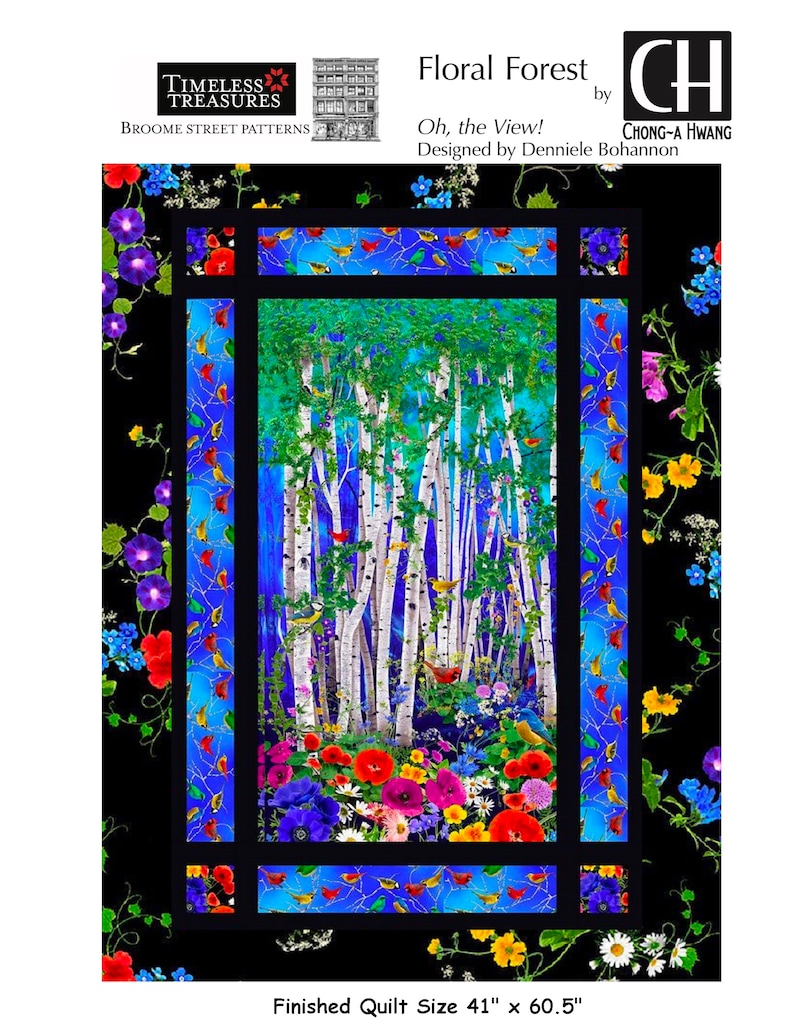 Floral Forest Quilt Project, Fabric Bundle to Make Your Own Quilt ...