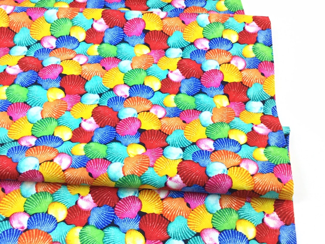Sea Shells Multi Fabric Sea World Collection by Lorella Avinci for ...