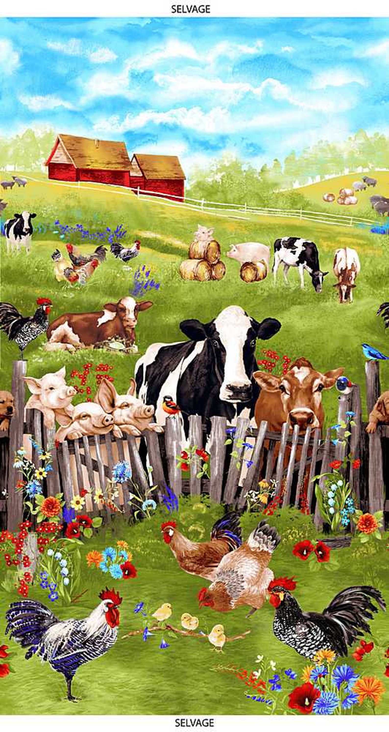 23 Blake's Farm Animals Panel Blake's Farm | Etsy