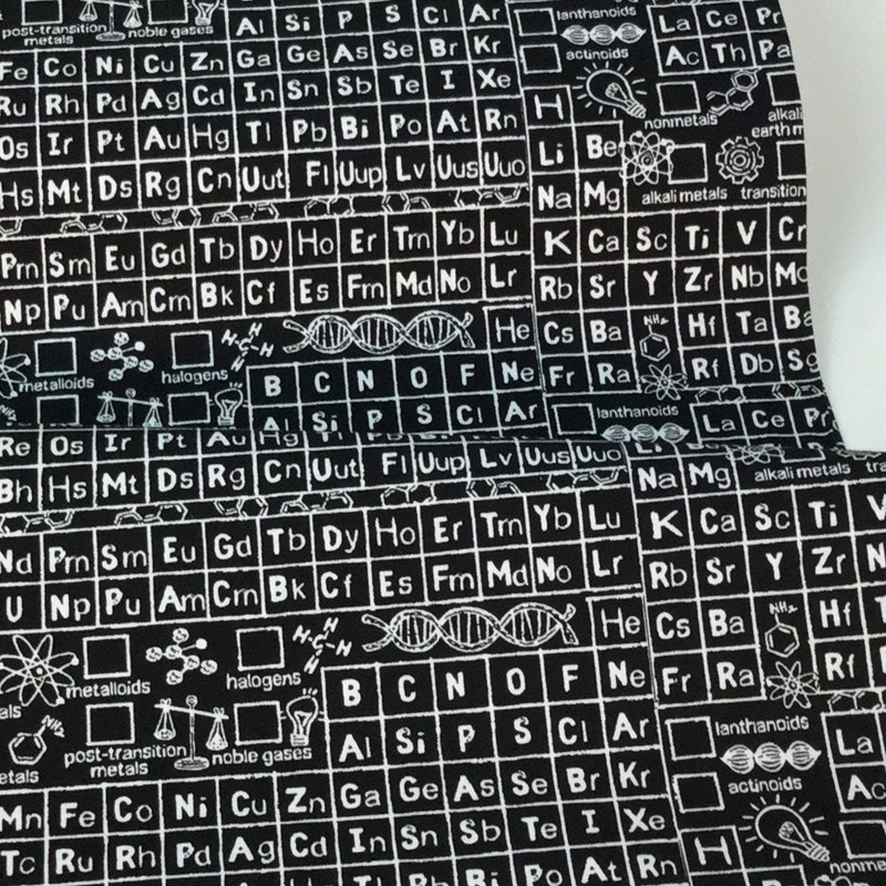 Periodic Table Fabric - Etsy