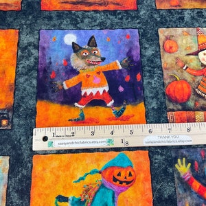 36" Halloween Picture Patch Panel, 2 Colors: Charcoal or Sage, 100% ...