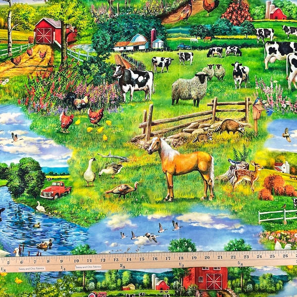 Down on the Farm Panel - Etsy