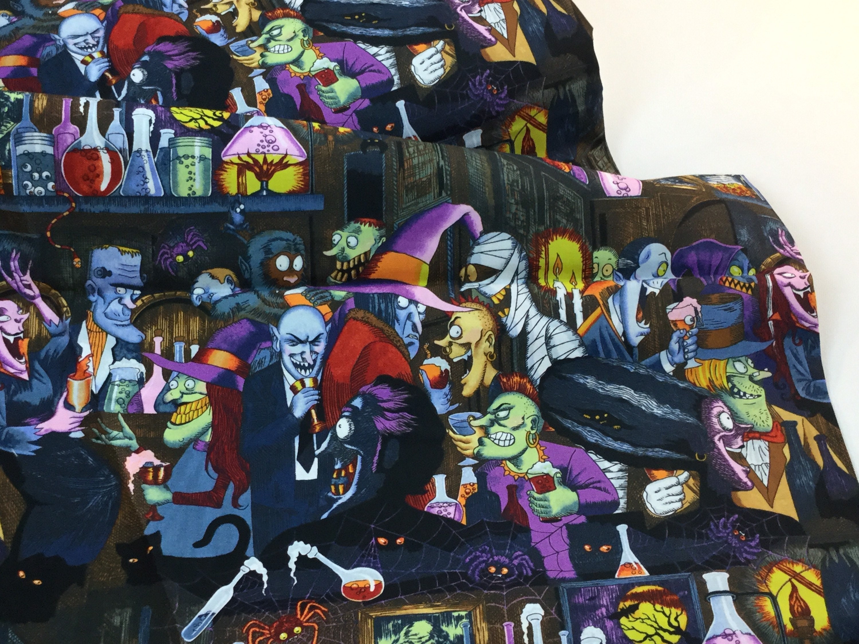 Unhappy Hour Multi Color Fabric Alexander Henry Halloween | Etsy