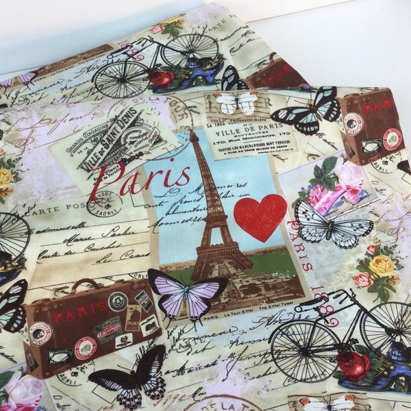 Paris Fabric - Etsy