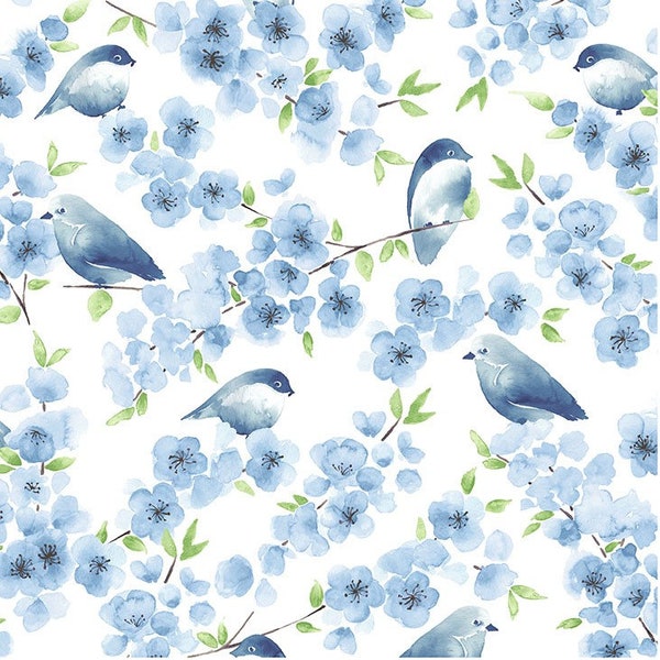 Bluebird Fabric - Etsy