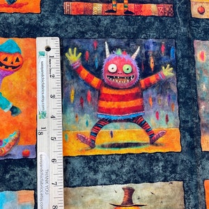 36" Halloween Picture Patch Panel, 2 Colors: Charcoal or Sage, 100% ...