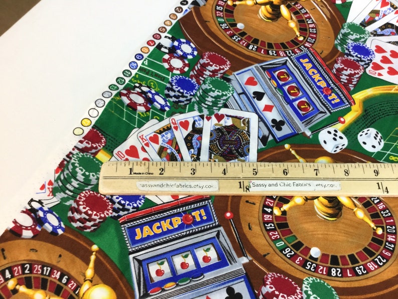 Casino Green Fabric Timeless Treasures Fabrics 100% - Etsy