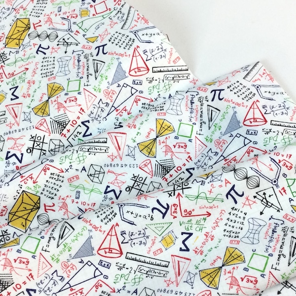 Math Fabric - Etsy