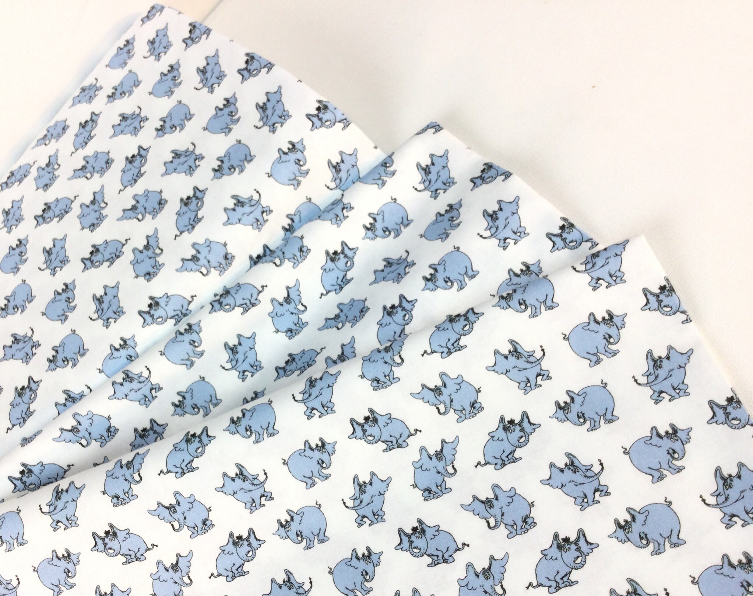 Dr Seuss Blue Polka Dot Border