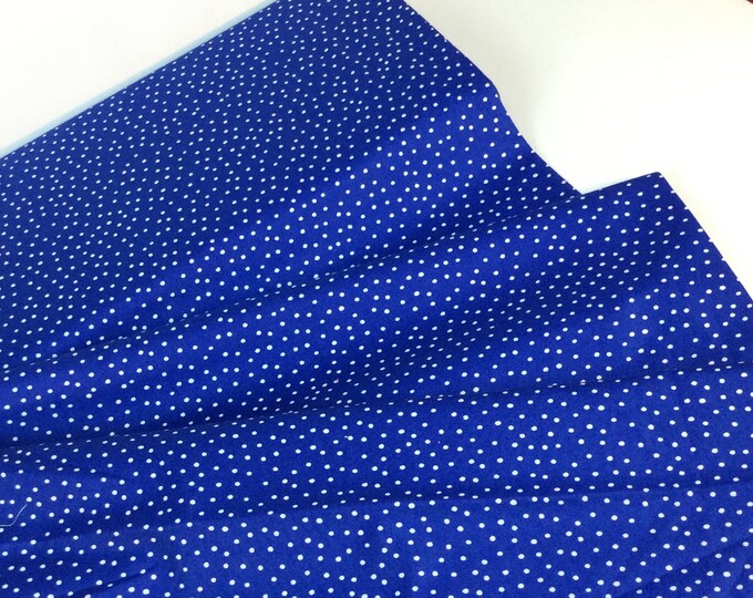 Dinky Dots White and Blue Fabric ~ From Loralie Designs, 100% Quilting ...