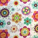 Peppy Petals White Fabric Michael Miller Collection, 100% Cotton Fabric ...
