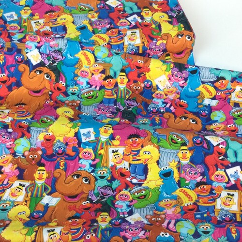 Licensed Sesame Street™characters Fabric 100% Cotton - Etsy
