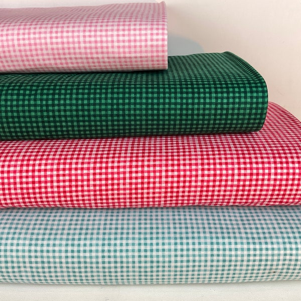 Red Gingham Fabrics - Etsy